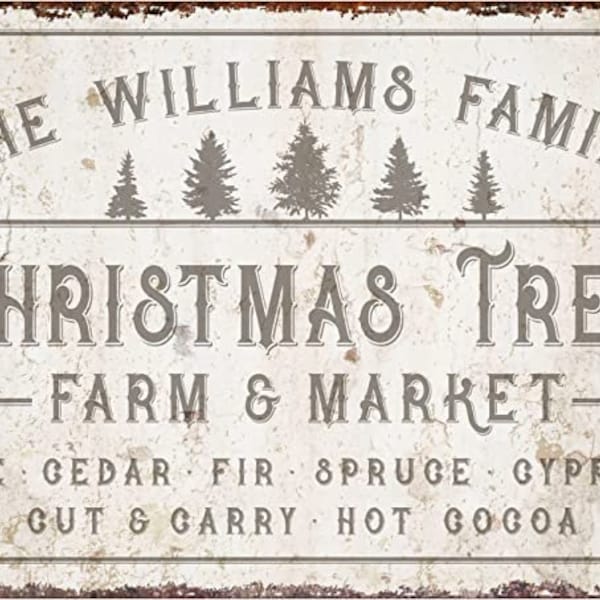Vintage Tree Farm Sign - Etsy