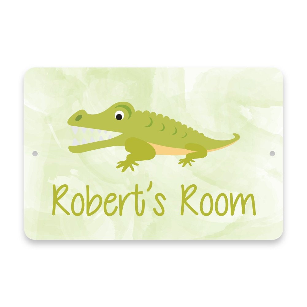Personalized Alligator Metal Room Sign Welcome sign | Etsy
