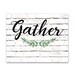 Personalized Gather White Brick Look Wall Art - 11 X 14 Aluminum Panel ...