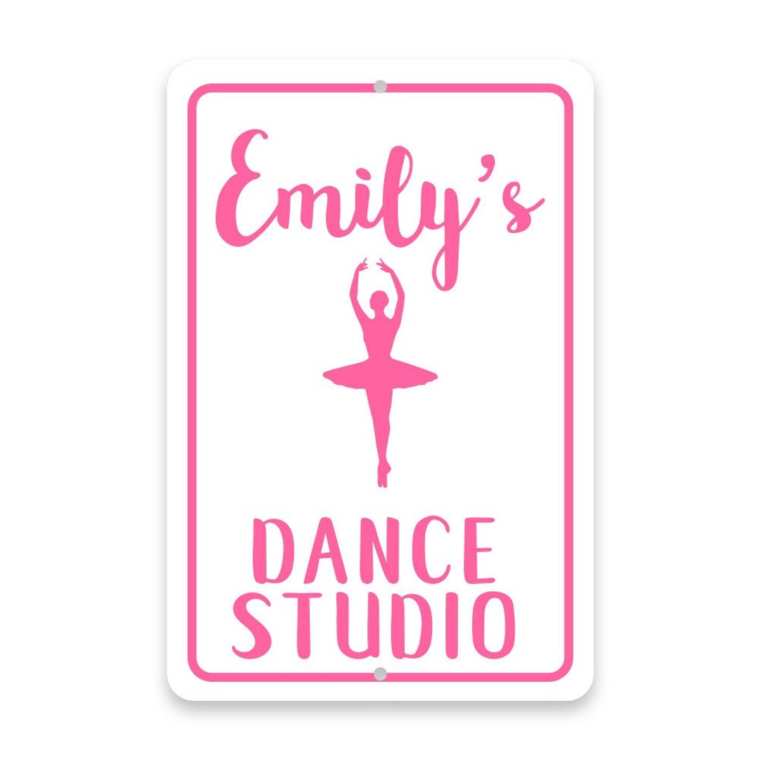 Personalized Ballet Dance Studio Metal Room Sign - Metal Sign ...