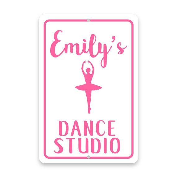 Personalized Ballet Dance Studio Metal Room Sign Metal Sign | Etsy