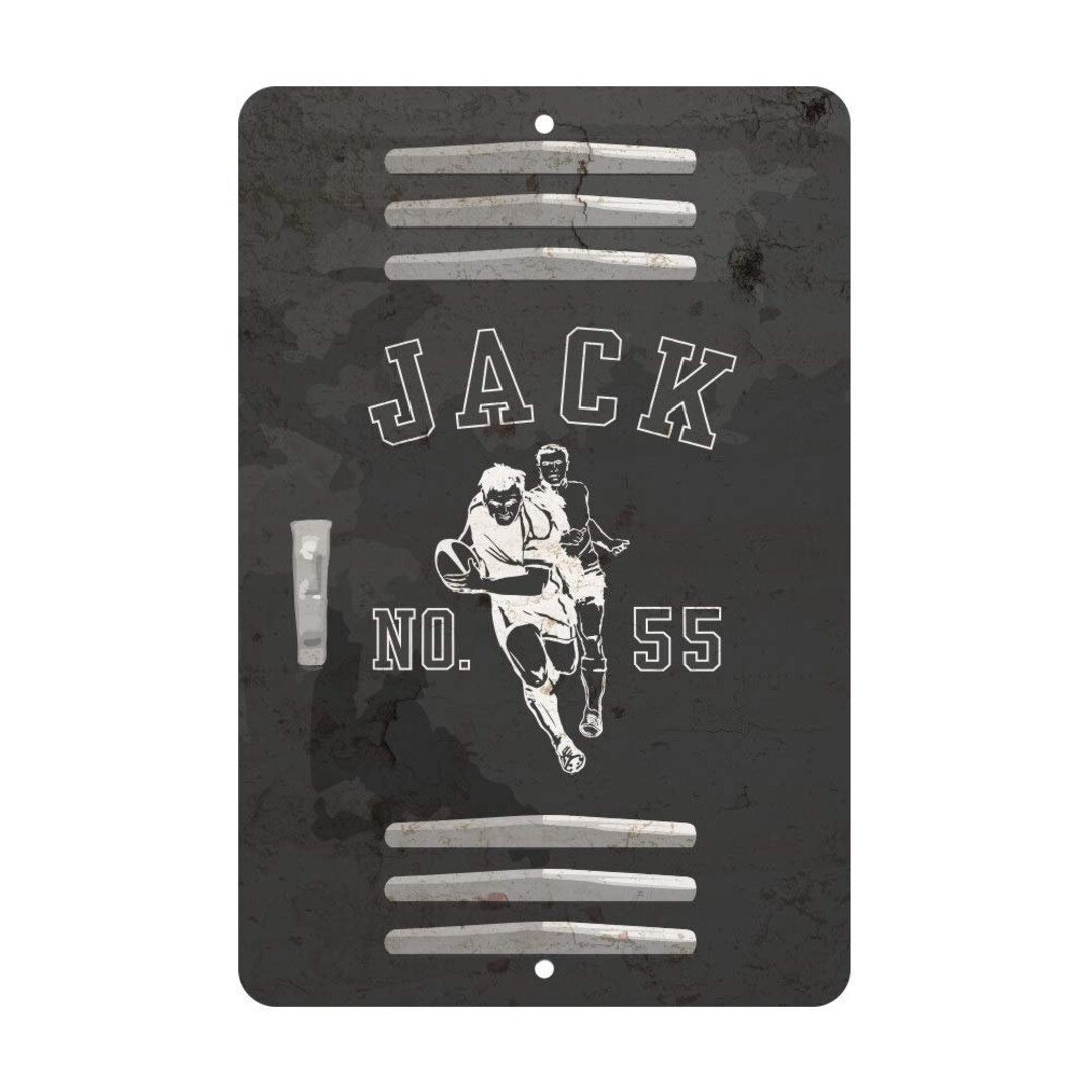 Personalized Rugby Locker Room Sign - Add Any Rugby Players Name and ...