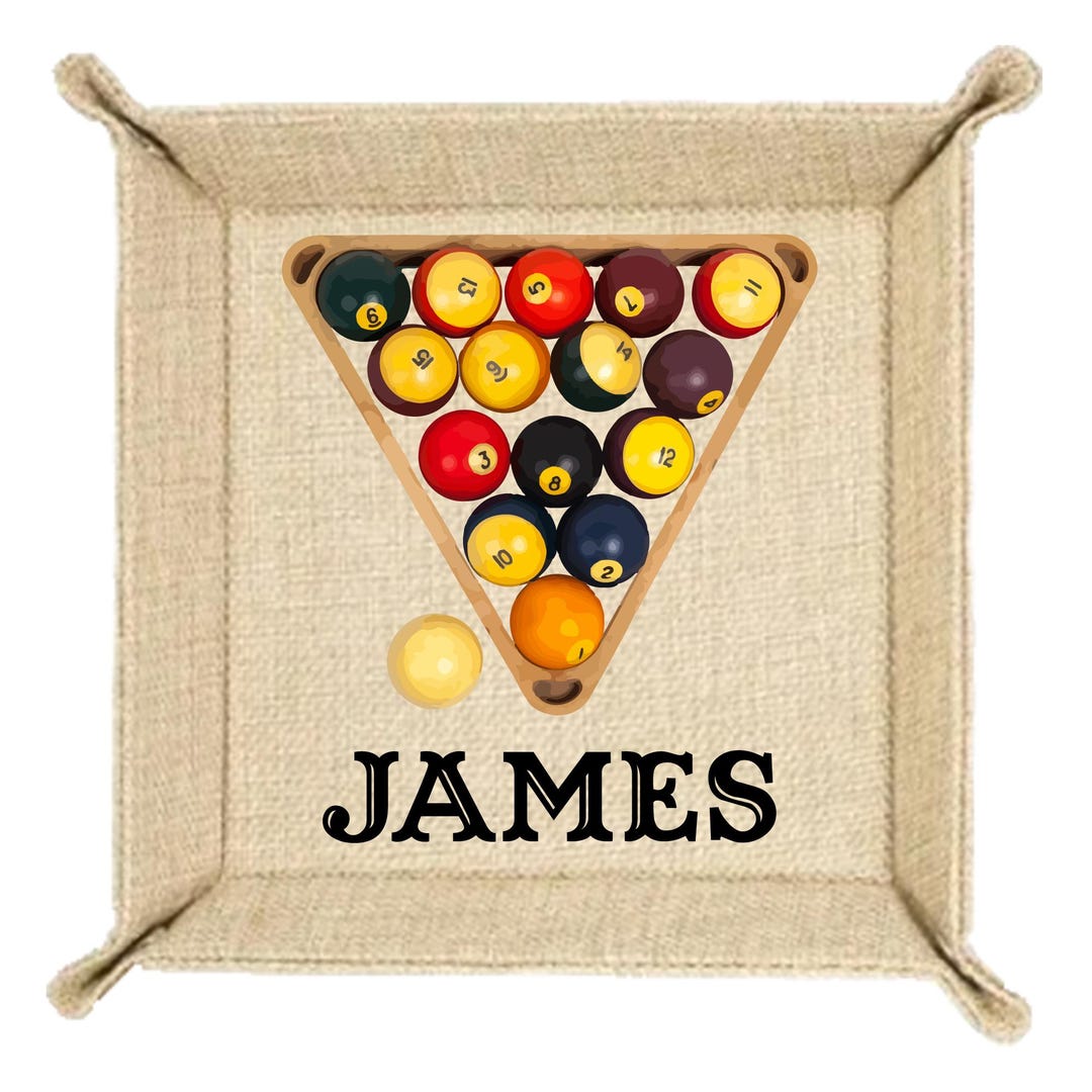 Personalized Billiards Valet Tray - Coin Trays - Key Holder - Etsy