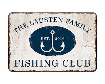 Personalized Vintage Distressed Look Golf Club Metal Room Sign | Etsy