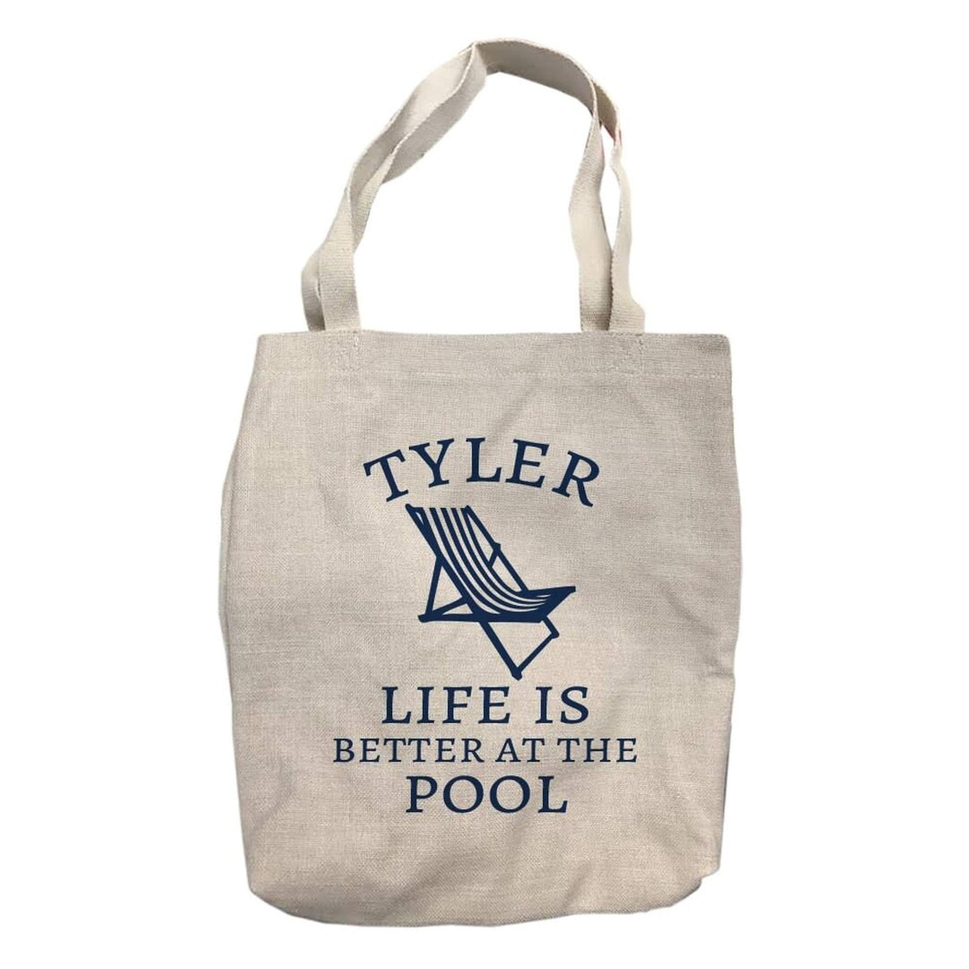 Personalized Pool Life Tote Bag - Custom Tote Bag - Tote Bag ...