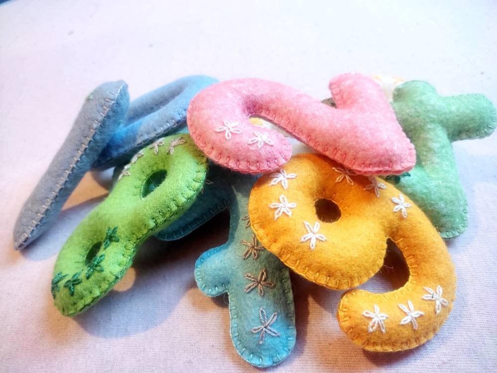 Wool Felt Numbers Sewing Pattern, Felt Numbers Pdf, Education Toys ...