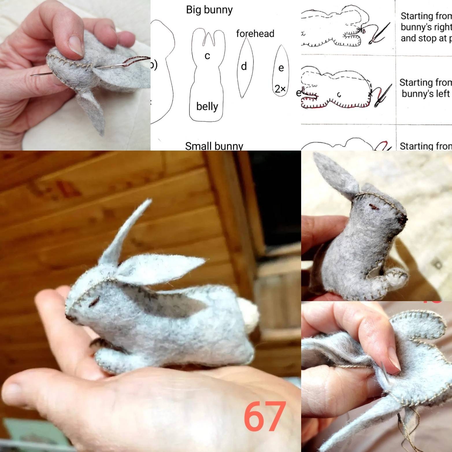 Easter Bunny Pattern Bunny Sewing Pattern Easter Gift for - Etsy