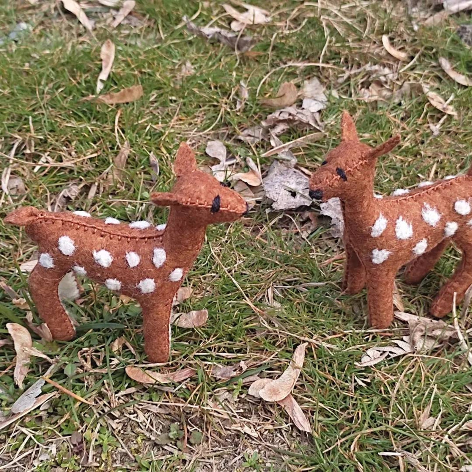 Fawnwool Felt Fawn Wool Stuffed Deer Felt Deer Felt Rown - Etsy