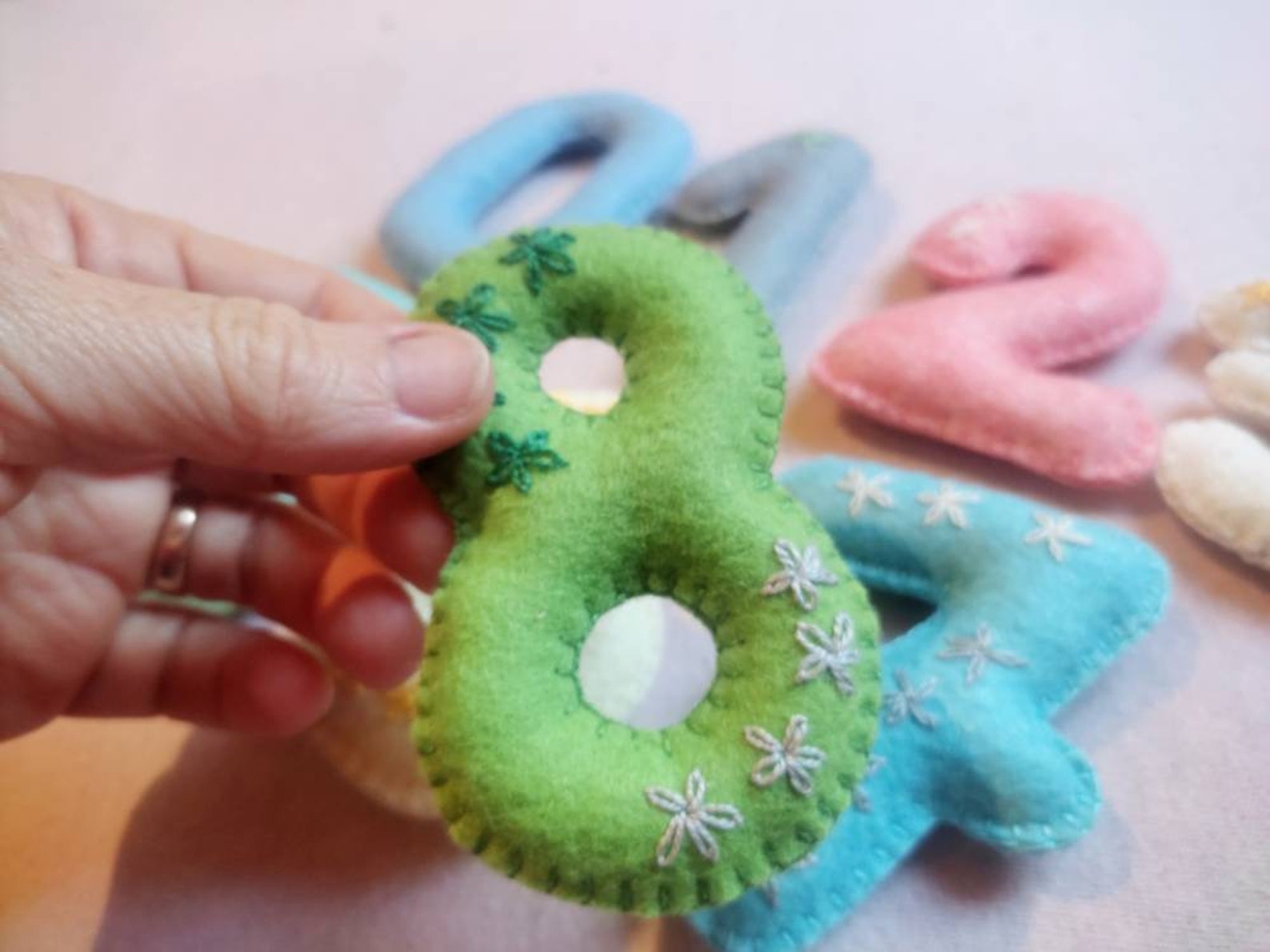 Wool Felt Numbers Sewing Pattern, Felt Numbers Pdf, Education Toys ...