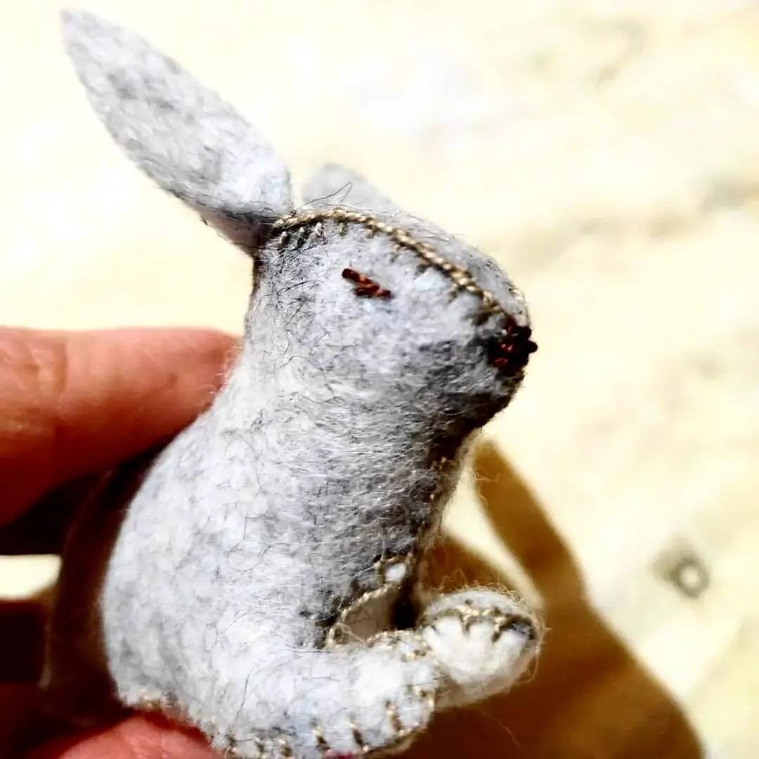 Easter Felt Bunny,felted Bunny Toy,easter Hunt Gifts,felted Bunny ...