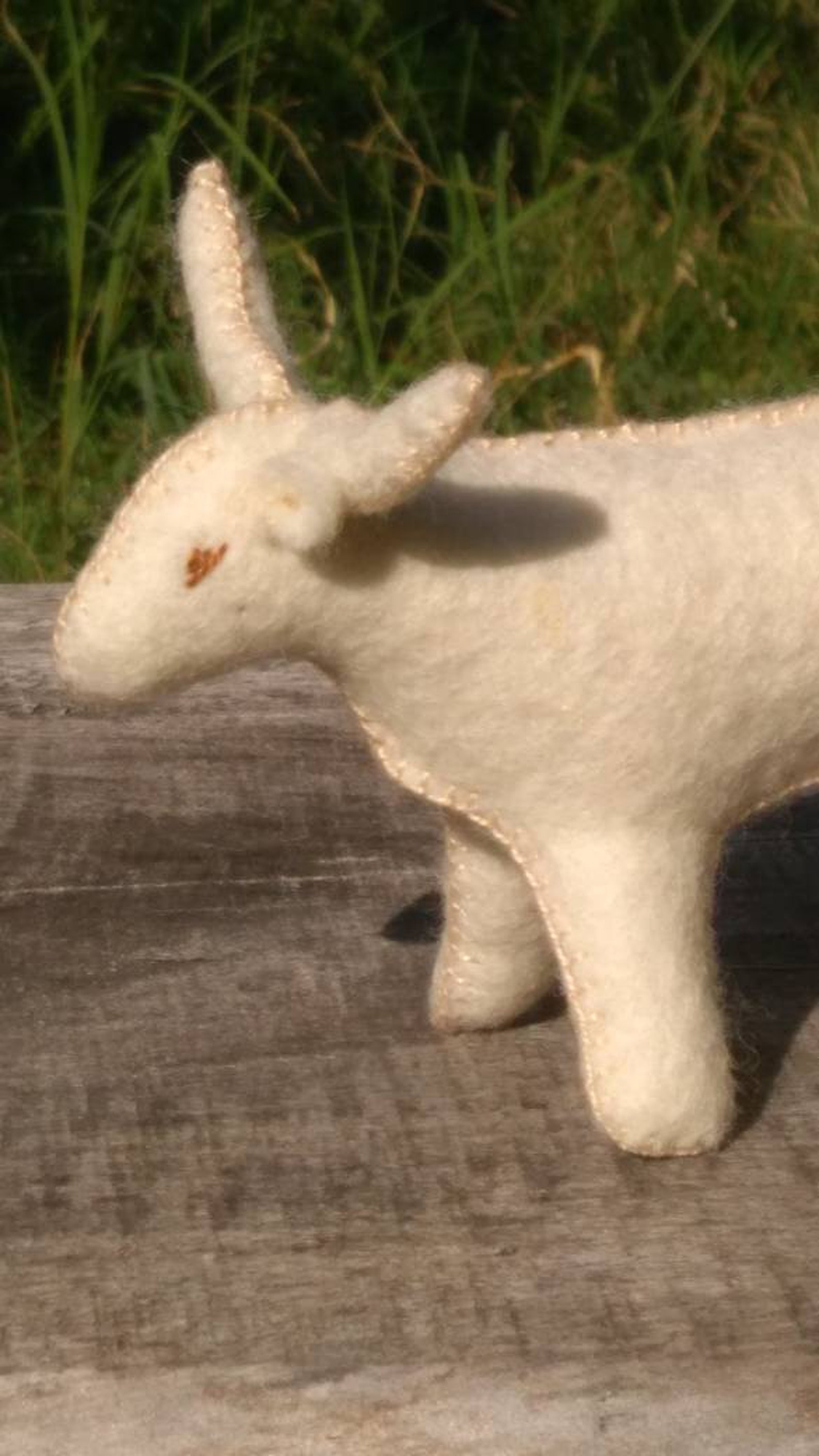 Nativity Ox wool felt ox nativity set Christmas decor wool | Etsy