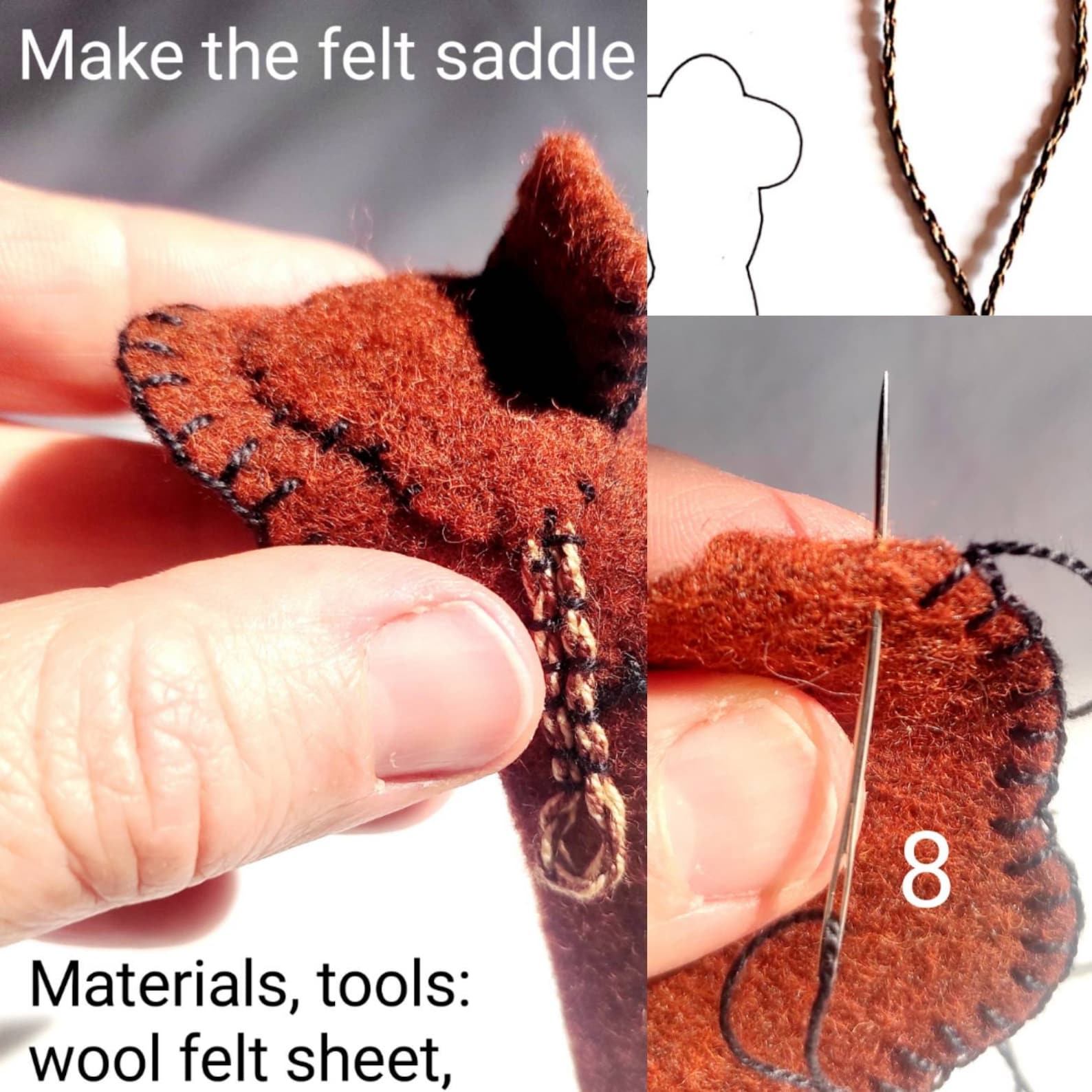Felt Saddle Sewing Pattern,saddle for Horse, PDF Felt Toys,felt Toys ...