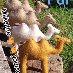 Wool Felt Camel Sewing Pattern, Instant Digital Download, Camel Pdf ...