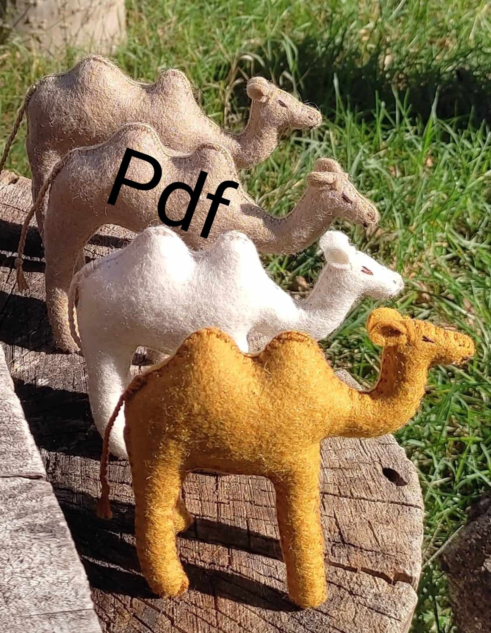 Wool Felt Camel Sewing Pattern, Instant Digital Download, Camel Pdf ...