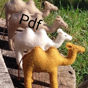 Wool Felt Camel Sewing Pattern, Instant Digital Download, Camel Pdf ...