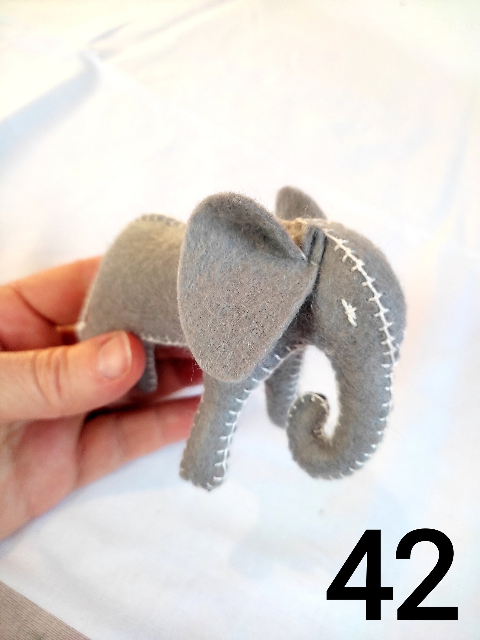 Felt Elephant Sewing Pattern – Stuffed Animal Toy (PDF Download ) - Etsy