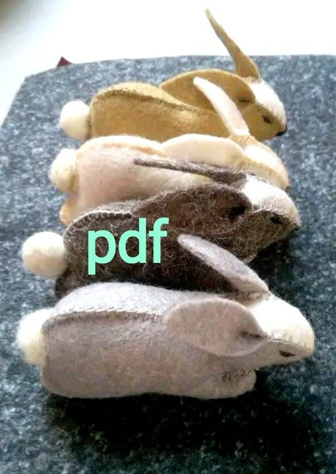 Easter Bunny Pattern, Bunny Sewing Pattern, Easter Gift for Children ...