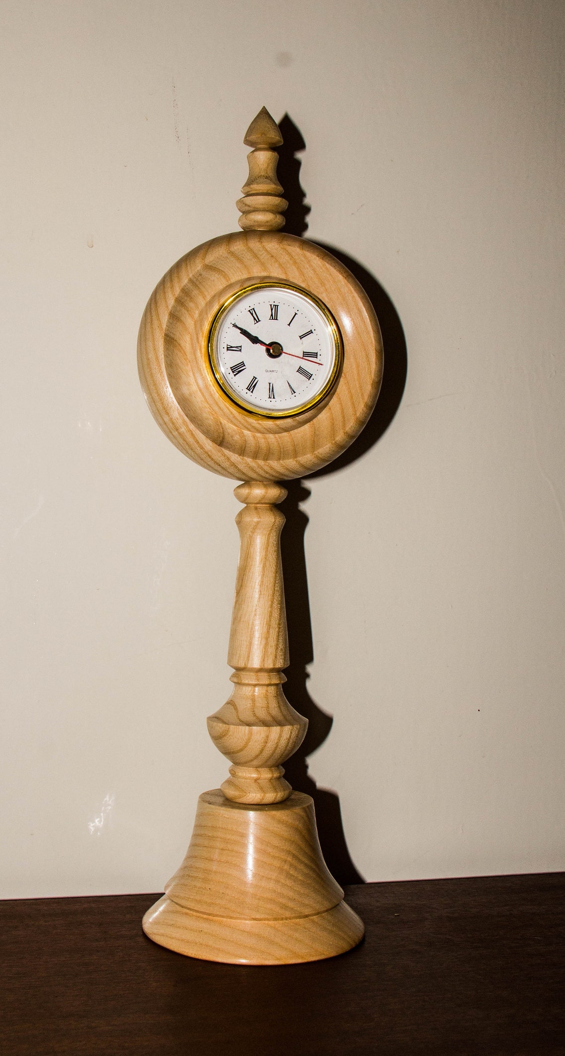 Ash Pedestal Clock - Etsy
