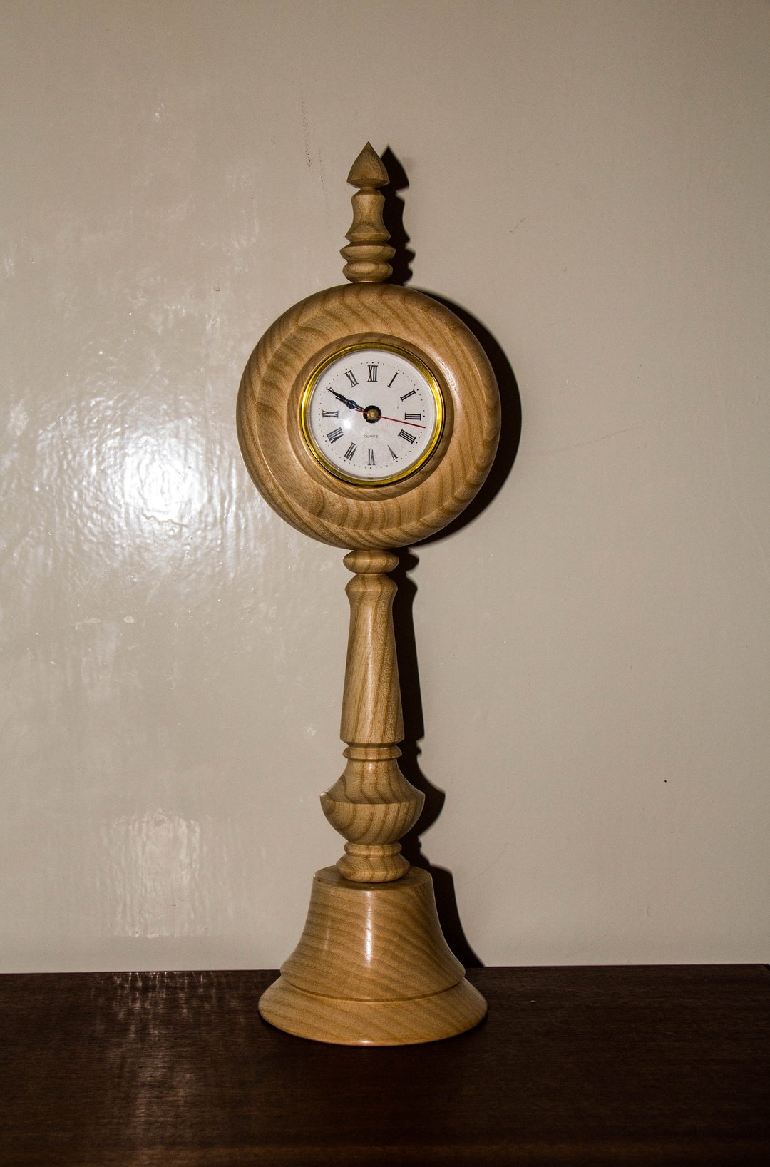 Ash Pedestal Clock - Etsy