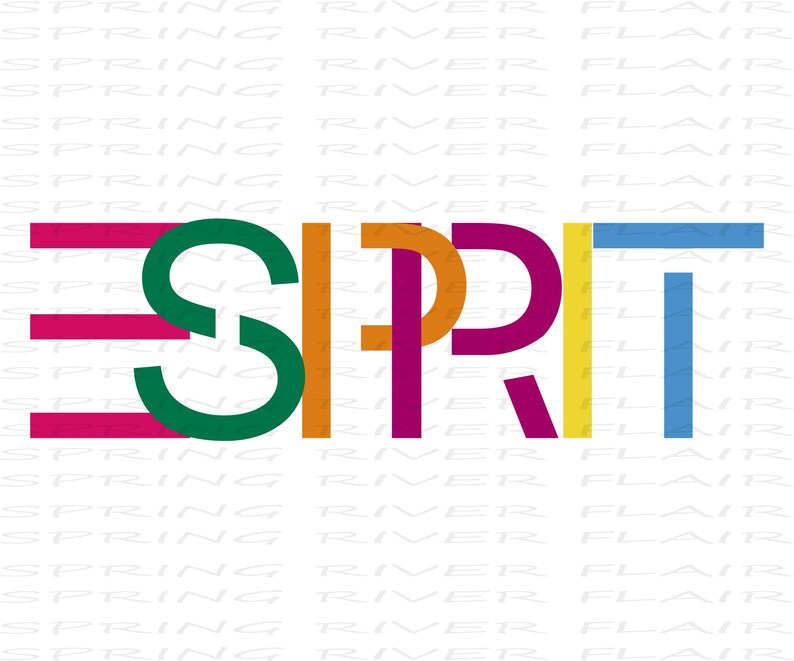 SVG PNG Digital Download Sublimation Esprit Old School Throw Back Logo ...