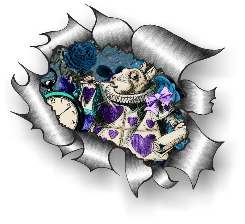 Licensed Ripped Torn Metal Rip Design With Vintage Retro Blues - Etsy