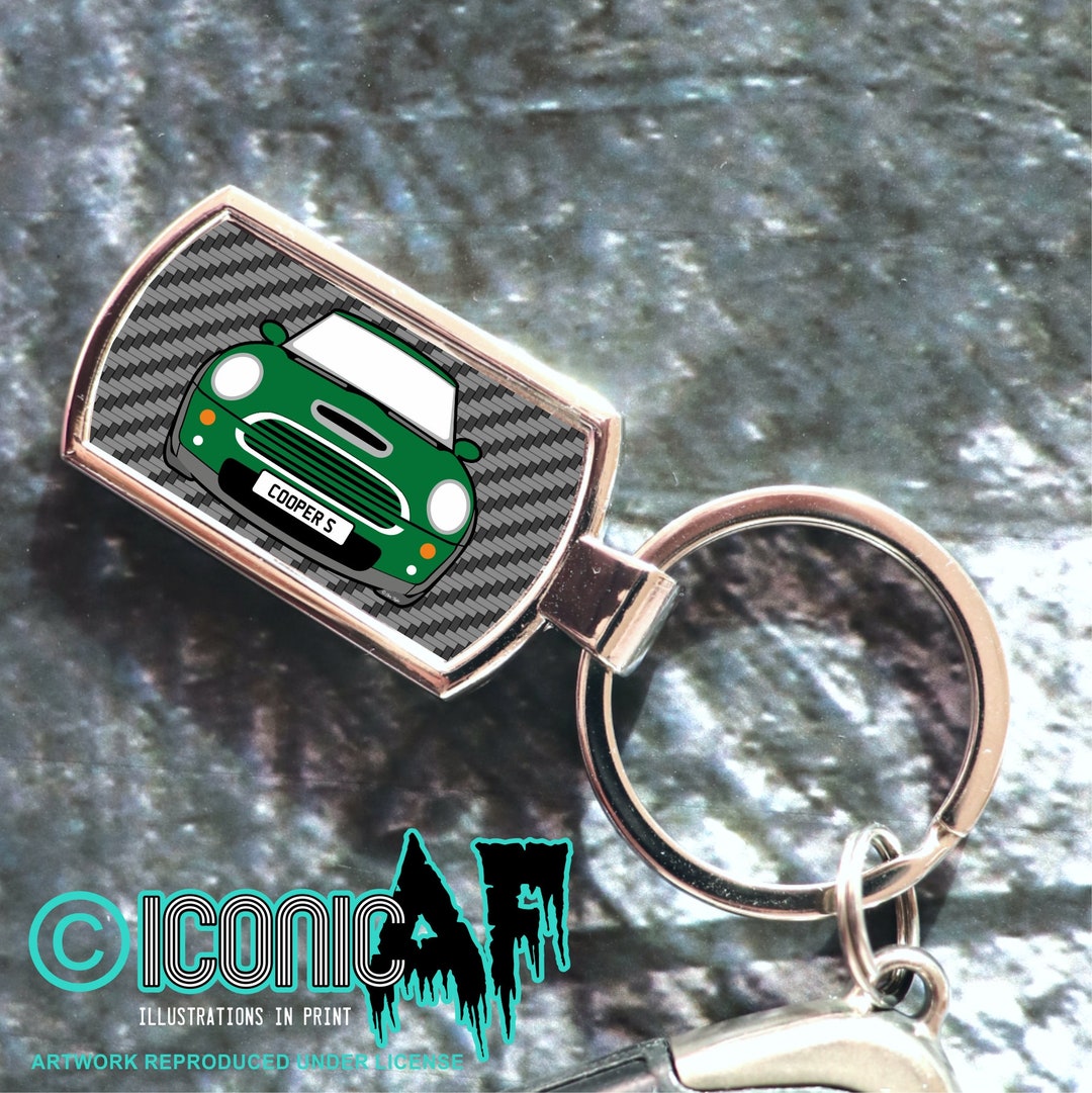 Iconicaf Carbon Fiber & New Shape Mini Car Illustration Stainless Steel ...