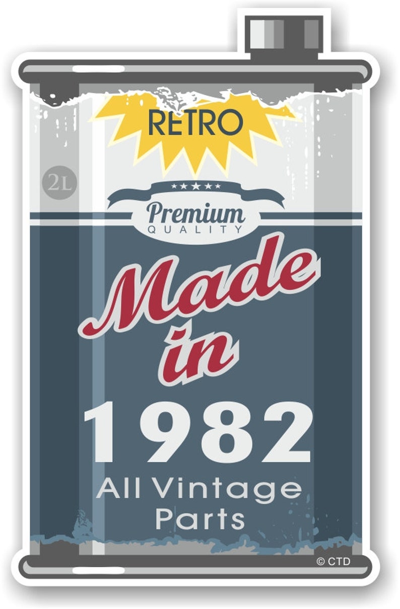 Personalised Novelty Vintage Retro Oil Can Motif Made in (choose Any ...