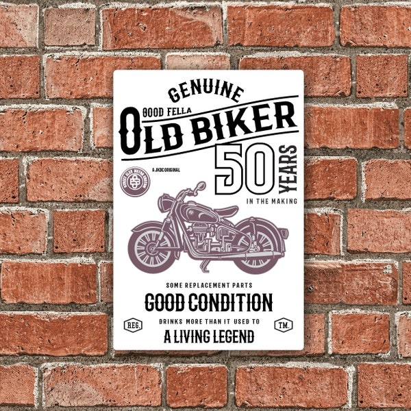 50th Birthday Metal Sign - Etsy