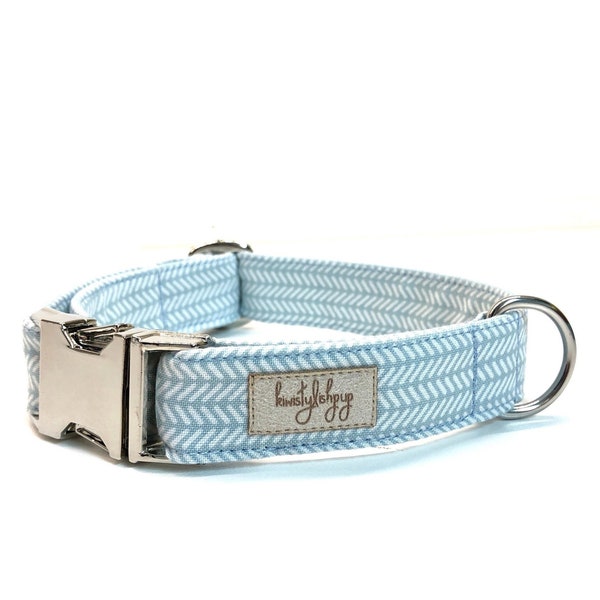 Blue Dog Collar - Etsy