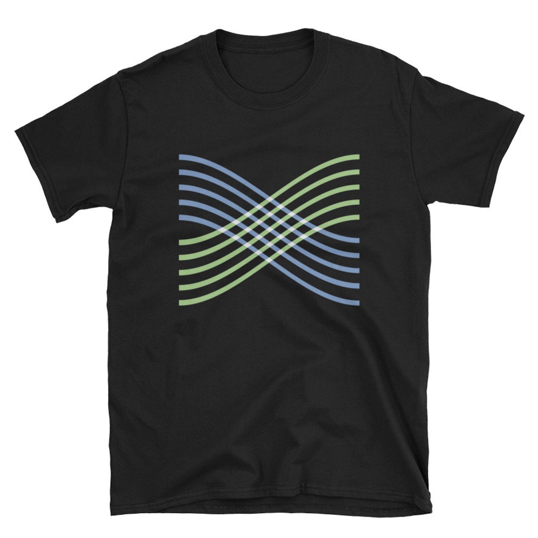 Intersection T-shirt, Abstract Shirt, Intersecting Lines Tee, Curves ...