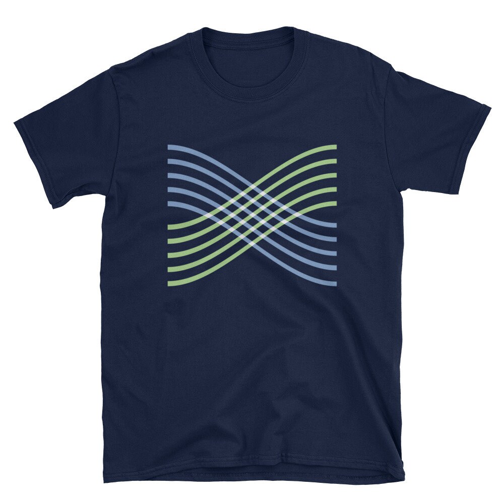 Intersection T-shirt, Abstract Shirt, Intersecting Lines Tee, Curves ...