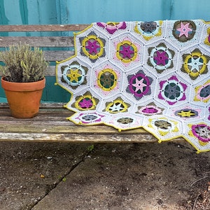 Crochet PATTERN Star in A Star Throw, Blanket, Afghan. Original Design ...