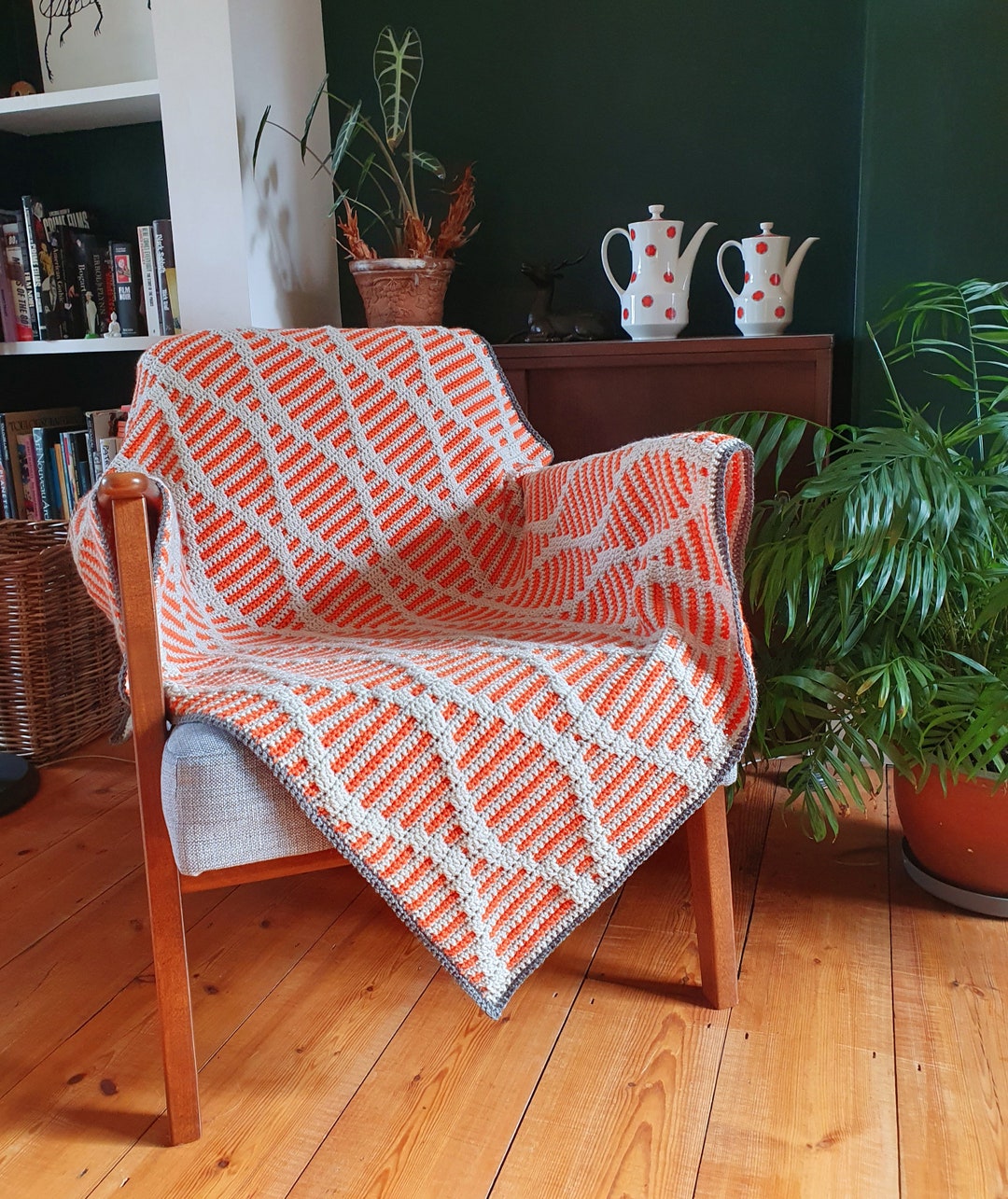 Mosaic Crochet PATTERN Seed Pod Throw, Blanket, Afghan. Original Design ...