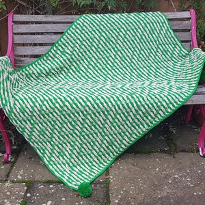 Mosaic Crochet PATTERN Pea Souper Throw Blanket Afghan. Downloadable ...