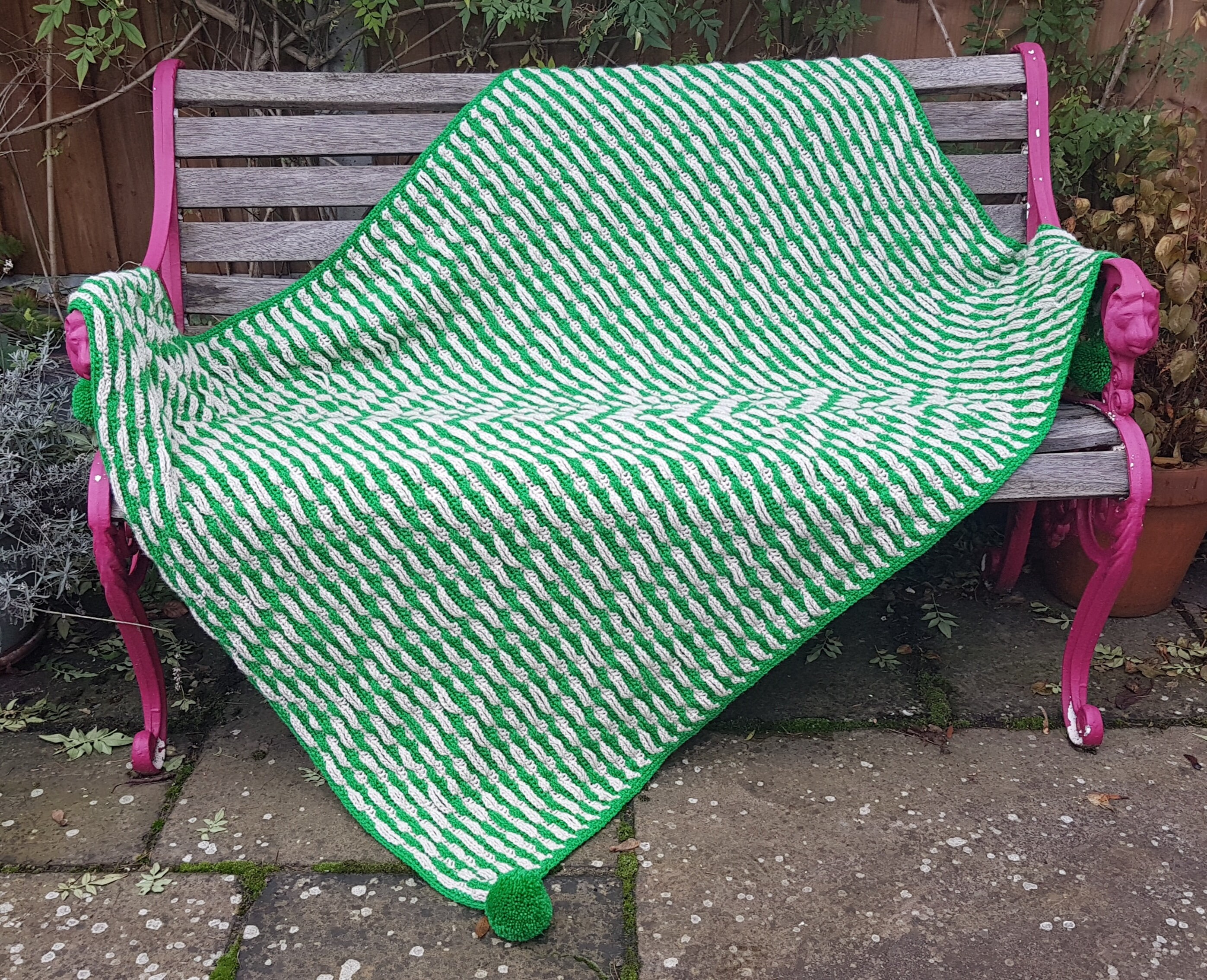 Mosaic Crochet PATTERN Pea Souper Throw Blanket Afghan. | Etsy