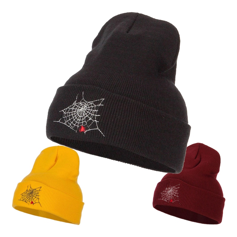Spider Web Beanie - Etsy