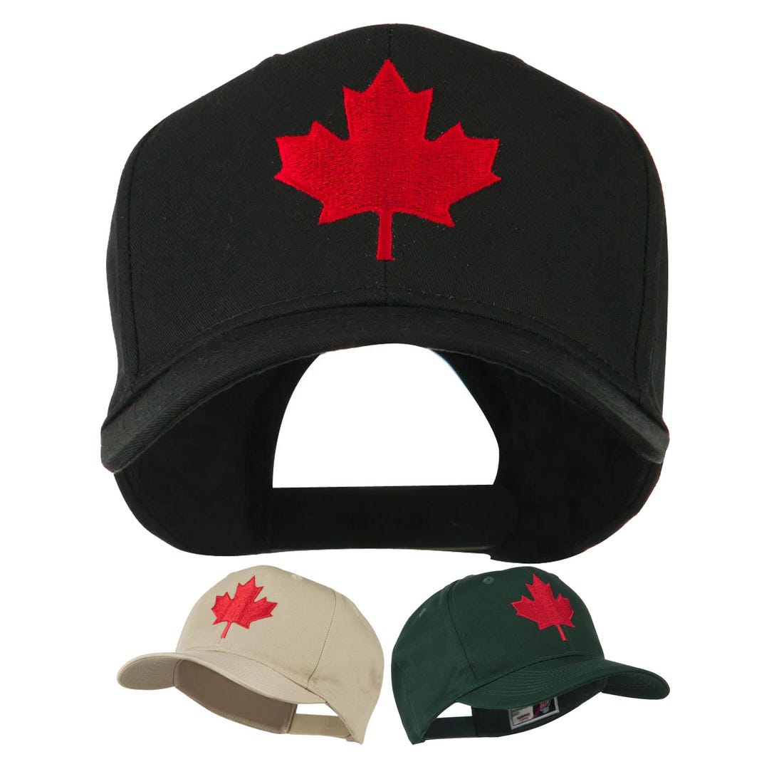 Canada's Maple Leaf Embroidered Cap - Etsy