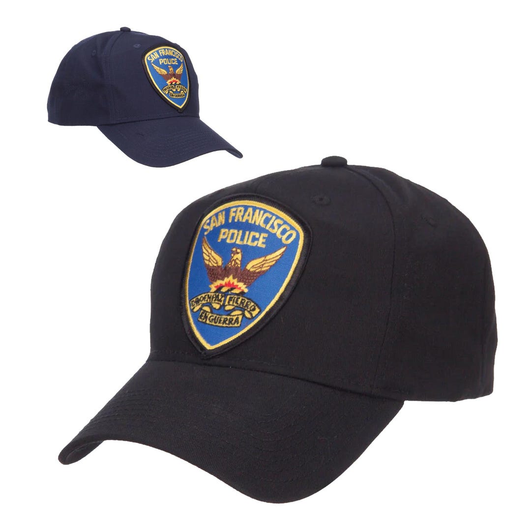 San Francisco Police Seal Patched Cotton Twill Cap - Etsy