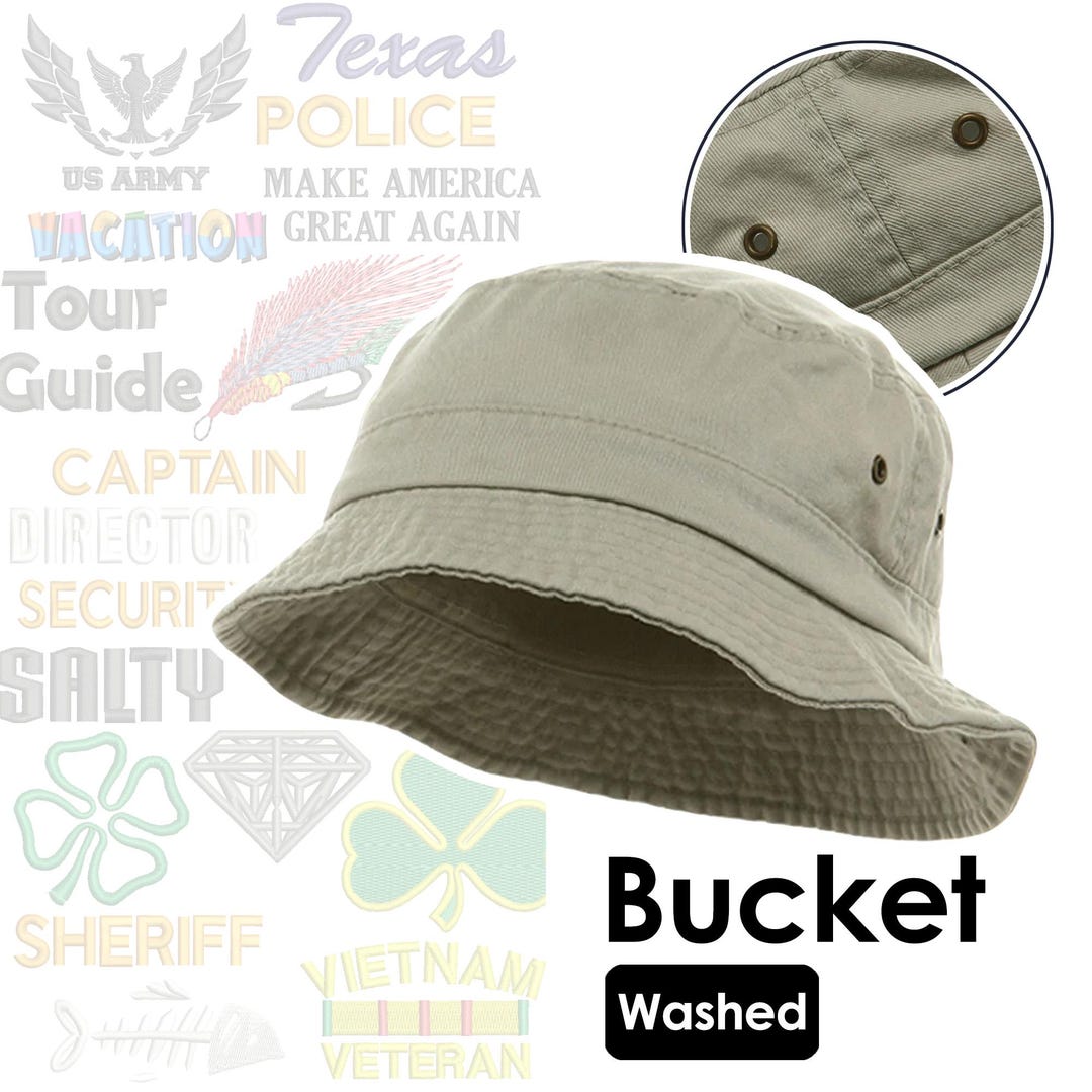 Customize Pigment Dyed Bucket Hats With Vietnam Veteran, Director ...