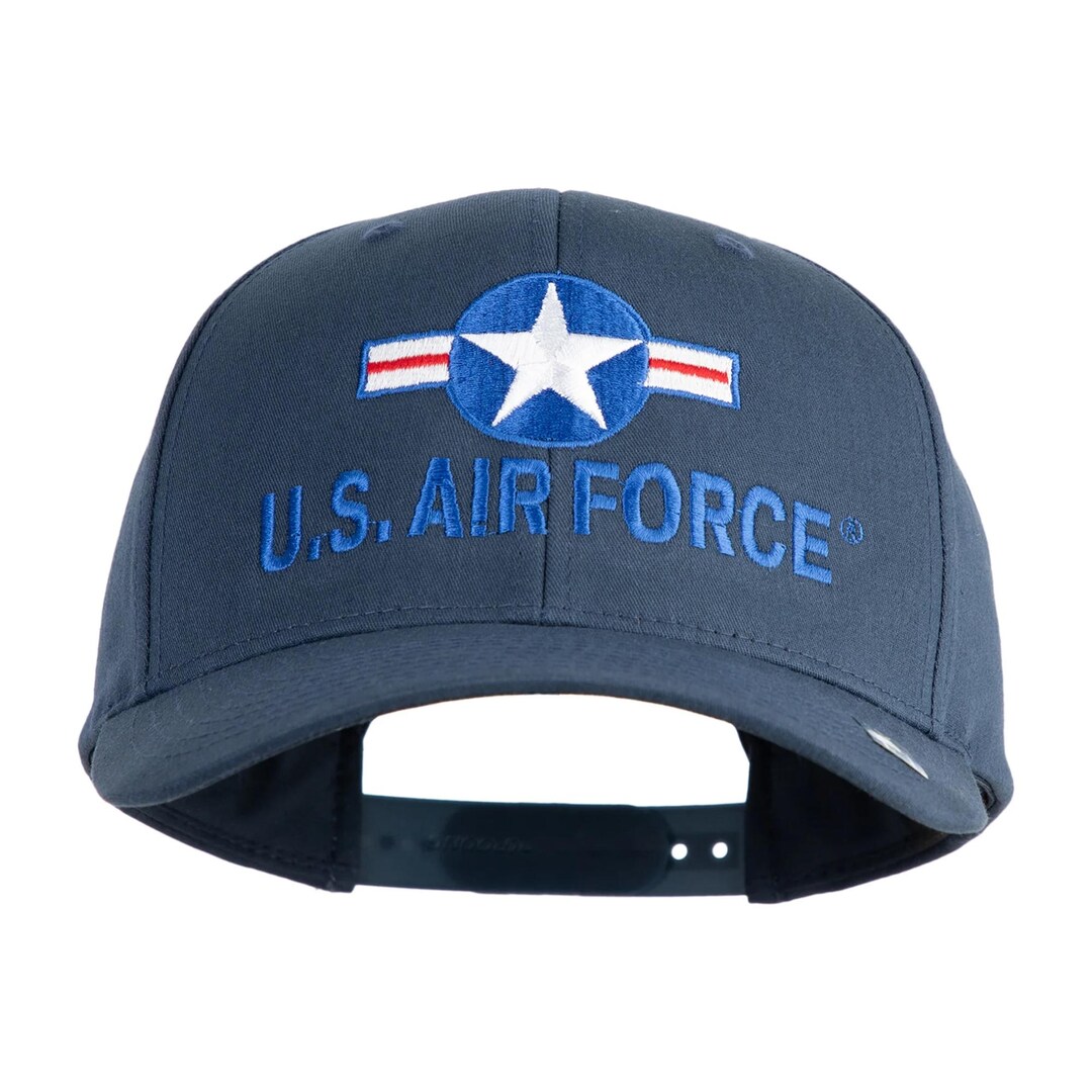 U.S. Air Force Roundel Embroidered Retro Cotton Blend Snapback Cap - Etsy