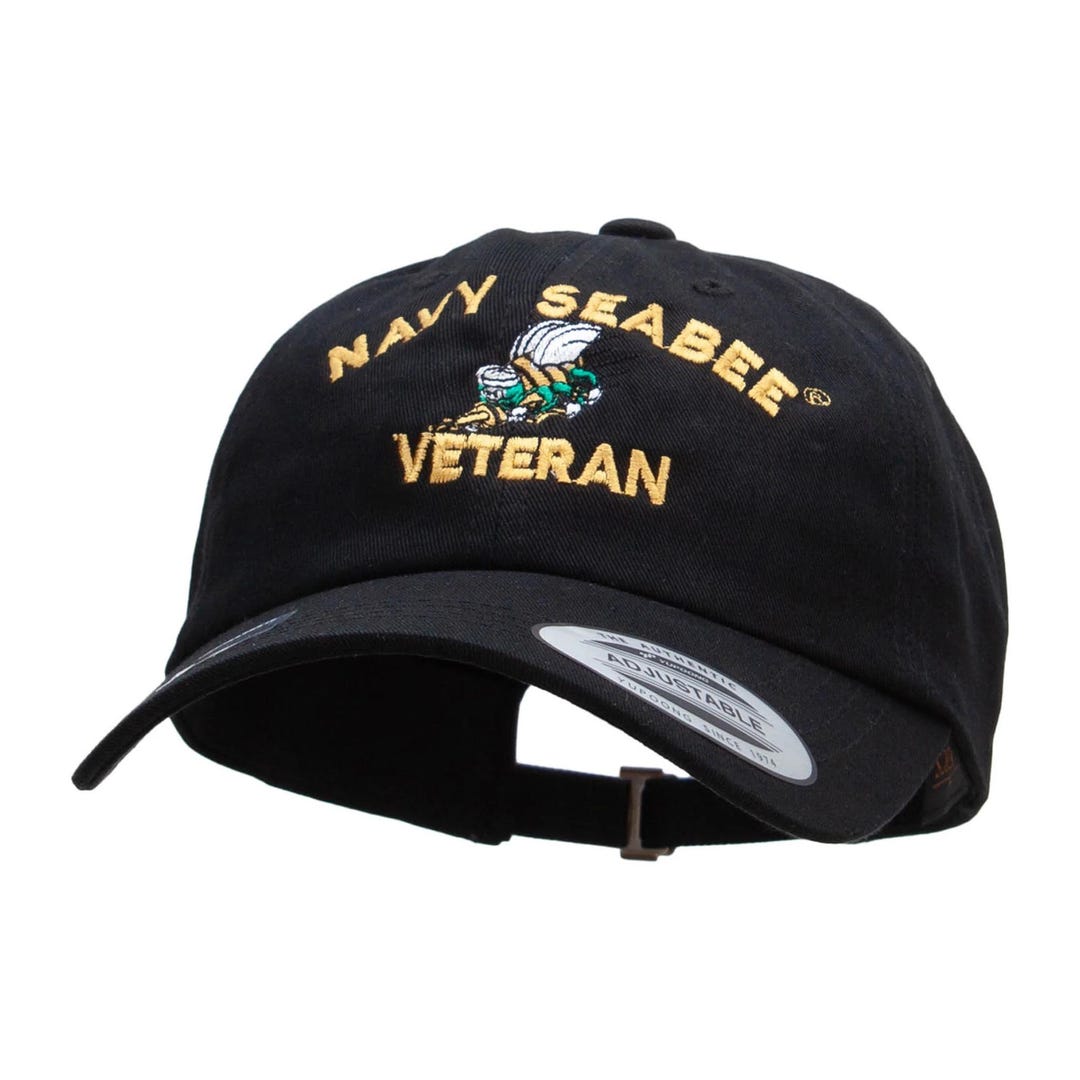 United States Navy Seabee Veteran Unstructured Low Profile 6 Panel ...