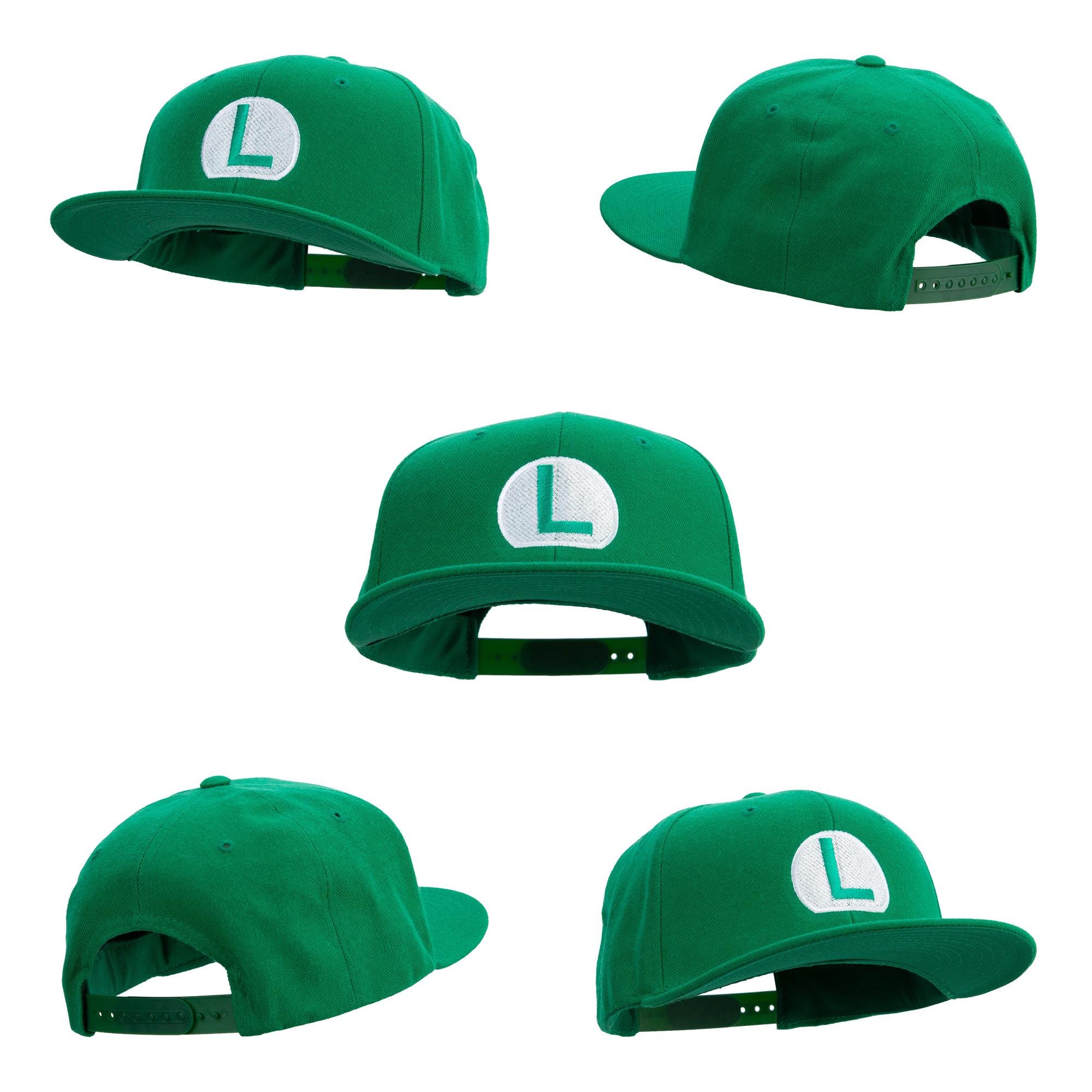 Mario Luigi Wario Waluigi Symbol Embroidered 6 Panel High Profile ...