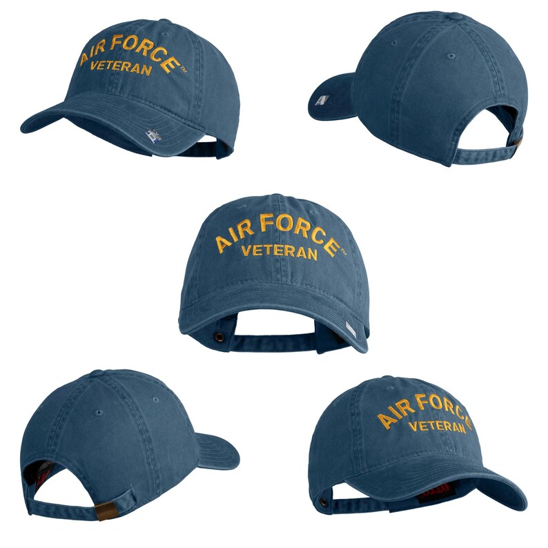 Air Force Veteran Letters Embroidered Washed Cap - Etsy