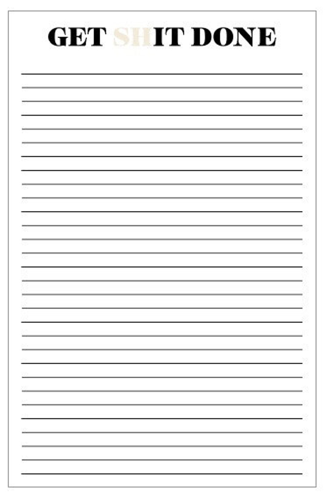 Get **it Done Notepad - Etsy