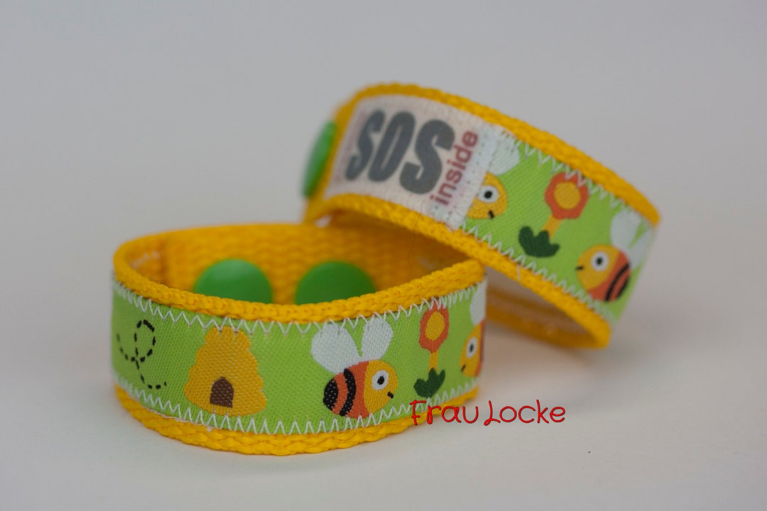 SOS Bracelet / Emergency Bracelet for Children, Bees - Etsy