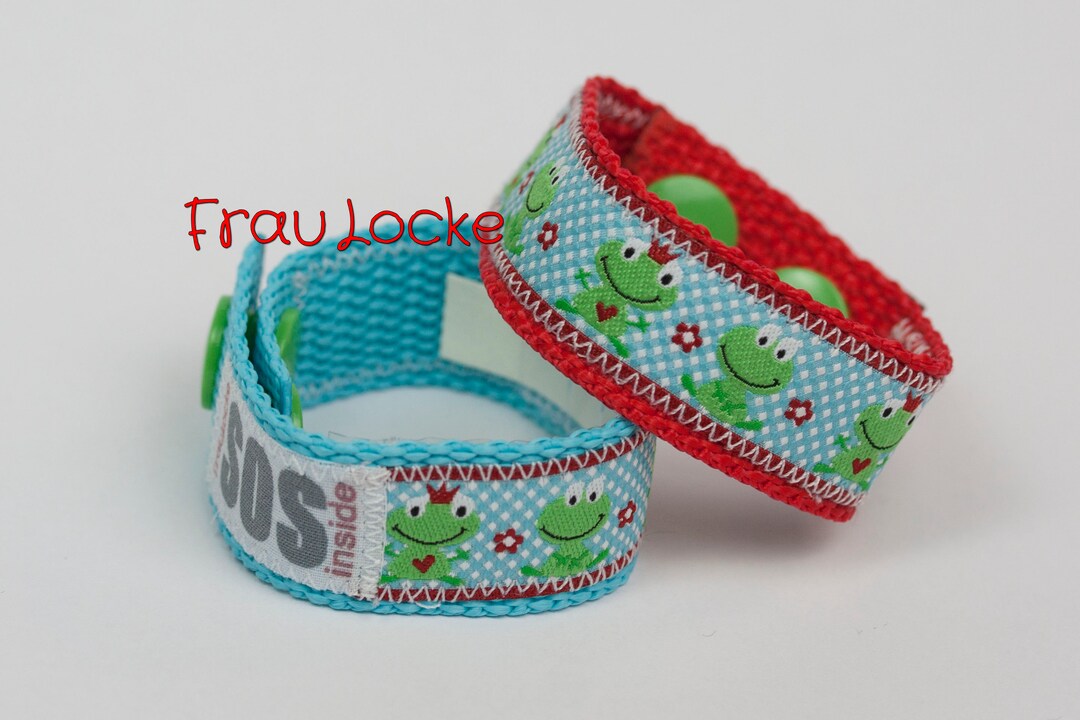 SOS Bracelet / Emergency Bracelet for Children, Frog Prince - Etsy