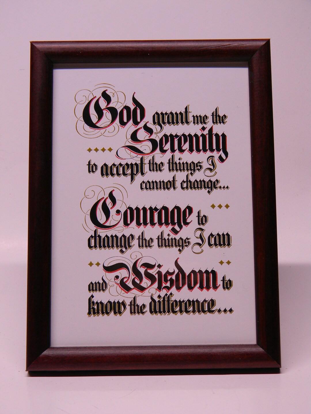 Serenity Prayer - Framed - Etsy