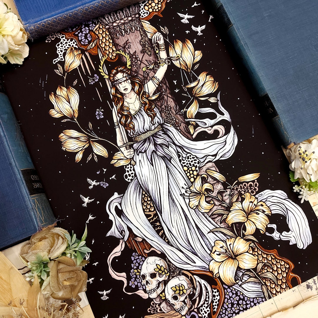 Themis Art Print Goddess of Justice Greek Mythology - Etsy