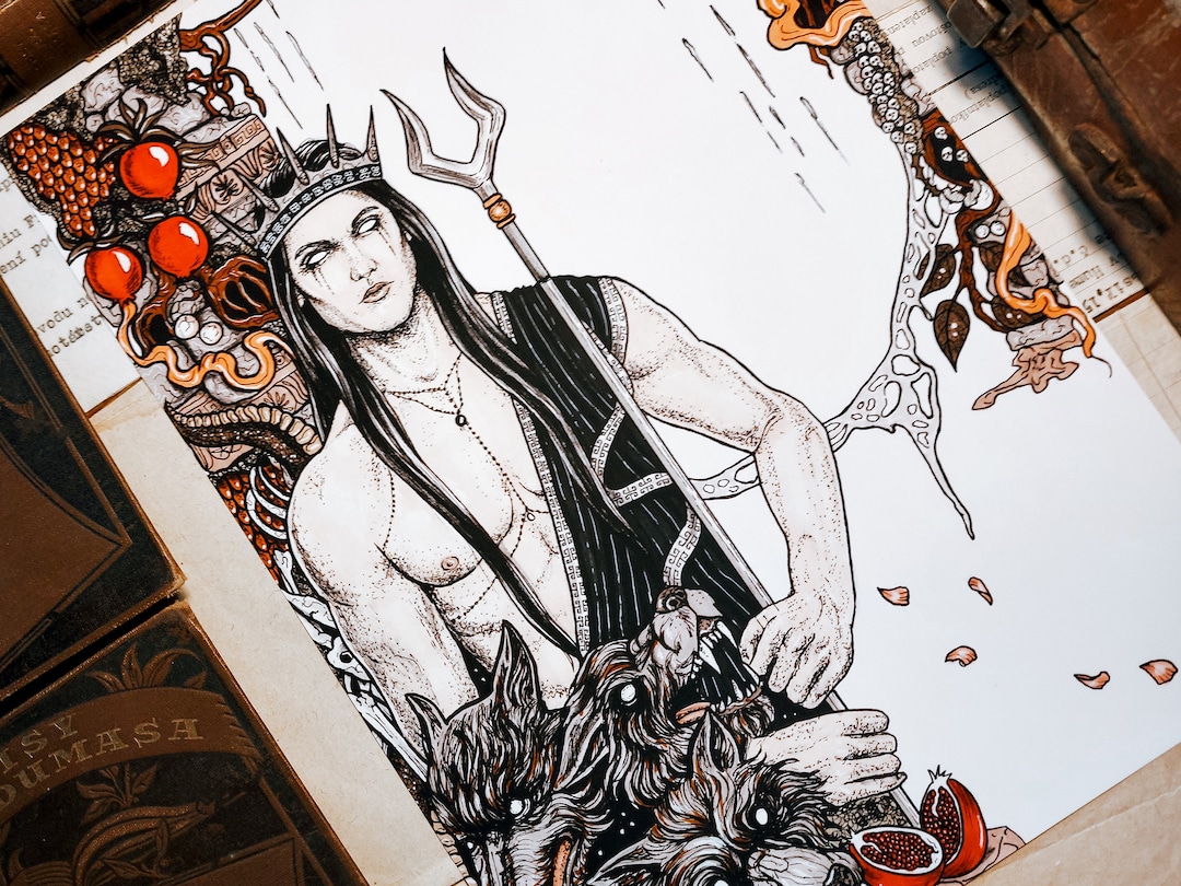 Hades Art Print Greek Mythology - Etsy