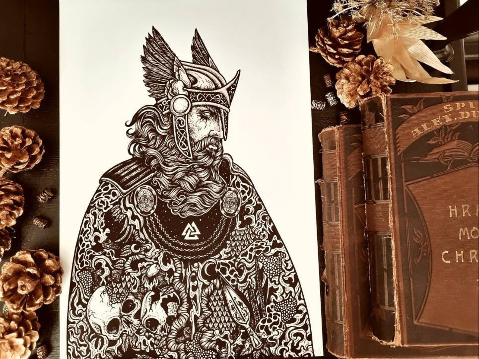 Odin Hand Signed Print Norse Gods Collection | Etsy